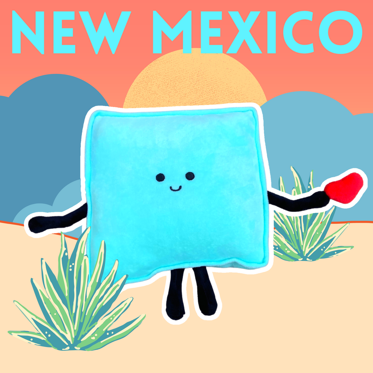 New Mexico Stuffed State Plush – Collectible & Educational | Stuffed S ...