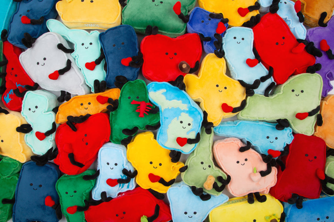 Stuffed States USA | State-Shaped Plush Gifts That Hug Home