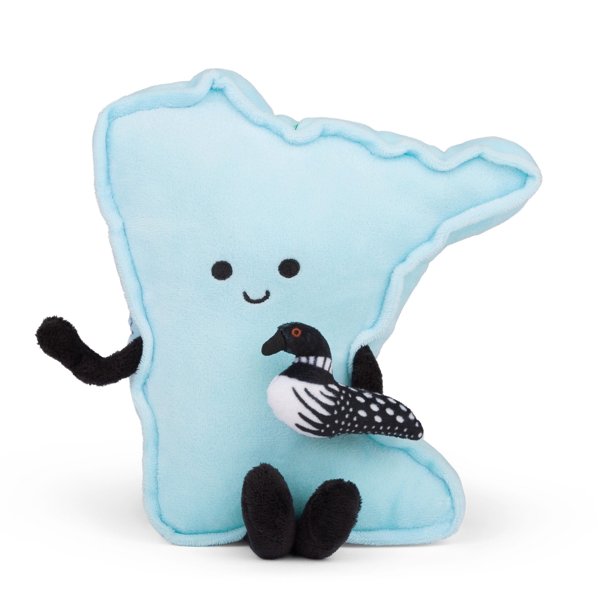 Minnesota State Plush with Tiny Loon | Stuffed States USA