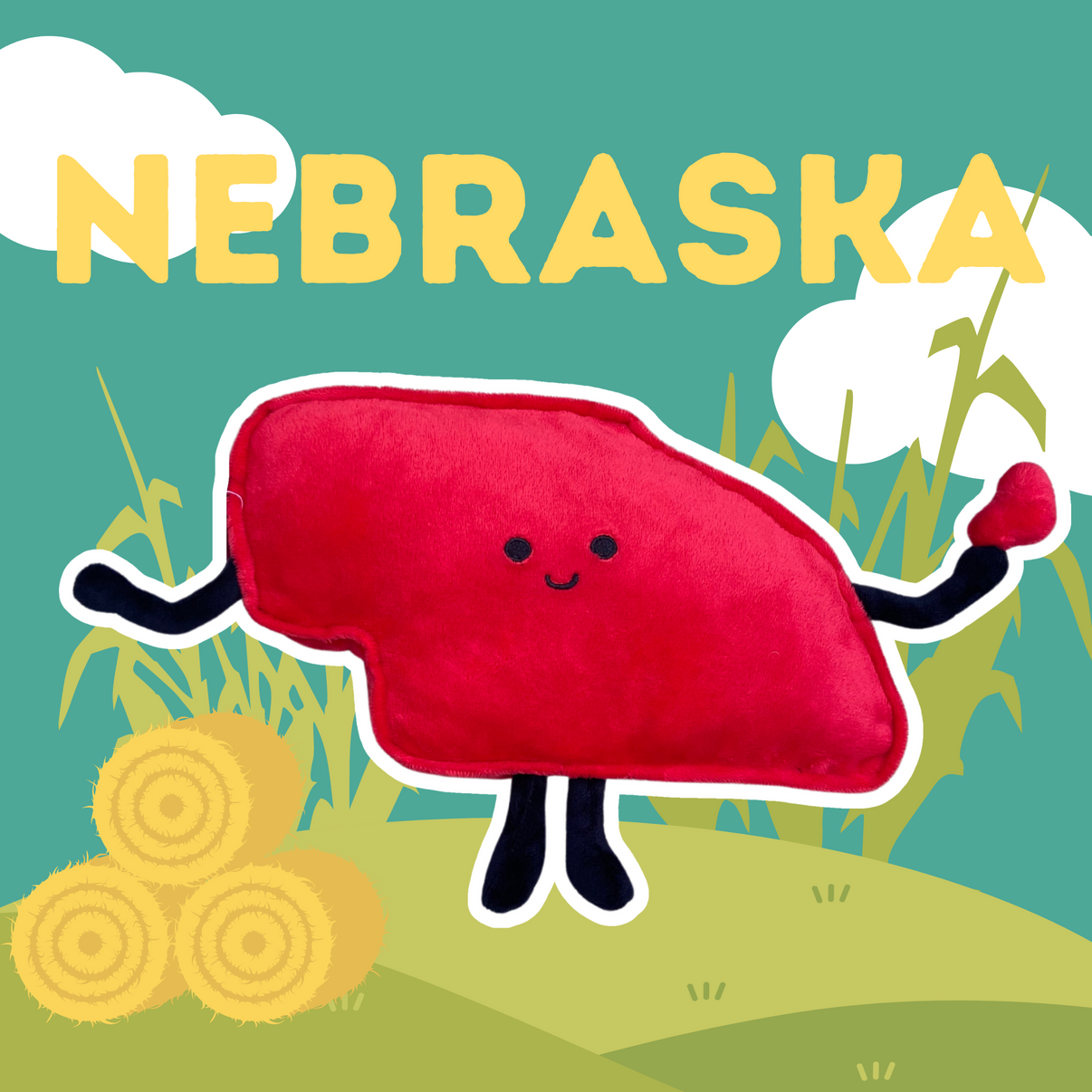 Nebraska State Stuffed Plush – Stuffed States USA